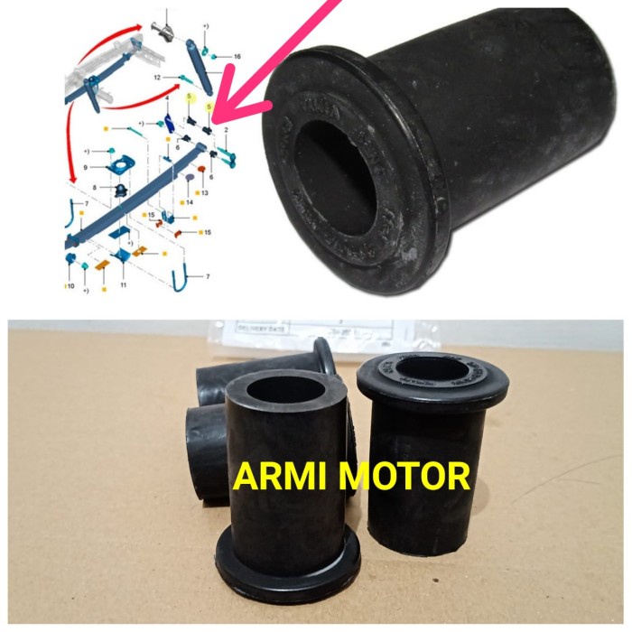 Jual Karet Bushing Peer Daun Ford Ranger 2.2 Cc & 3.2 Cc Panjang ...