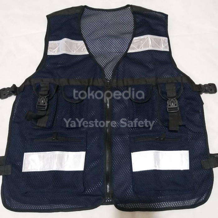 Jual Promo Rompi Safety 6 Kantong / Rompi Proyek Jaring Tebal Termurah ...
