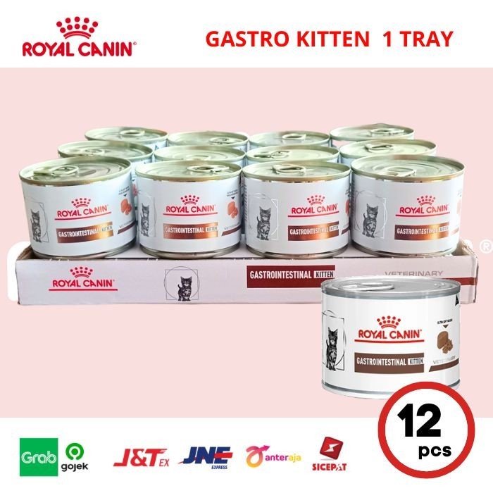 Jual Royal Canin Gastro Intestinal Kitten Canned 195gr 1 tray isi 12pcs ...