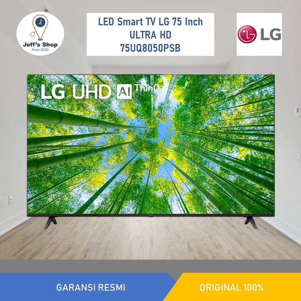 Jual LG LED Smart TV 75 Inch 4K UHD 75UQ8050PSB | Shopee Indonesia
