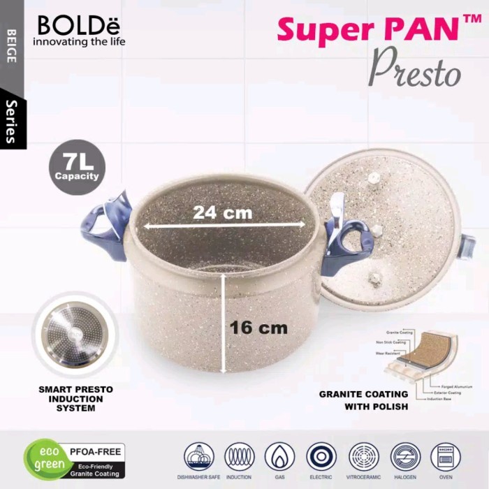 Jual Presto - Bolde Panci Presto Granite 7 Liter Super Pan Presto 7 ...