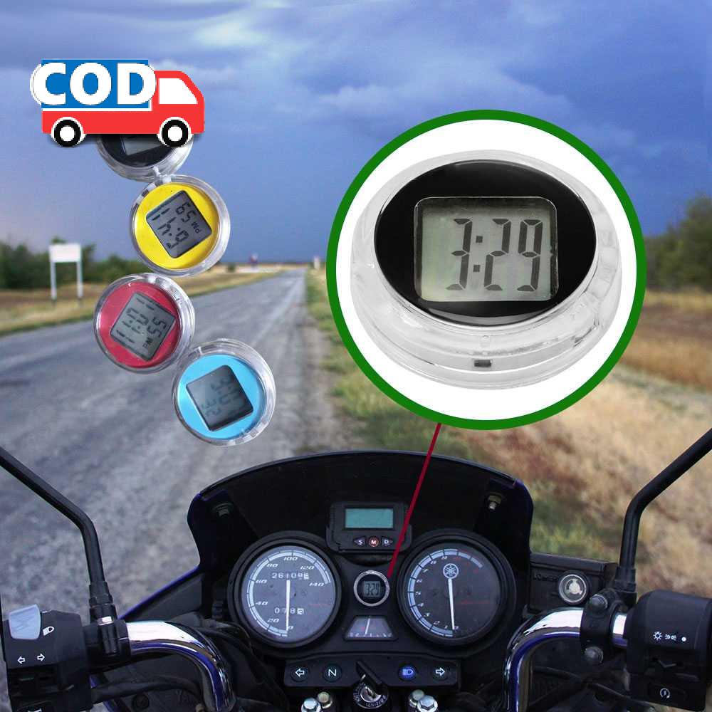 Jual Jam Motor Waterproof Anti Air Digital Tempel Sepeda Mini Stick-On ...