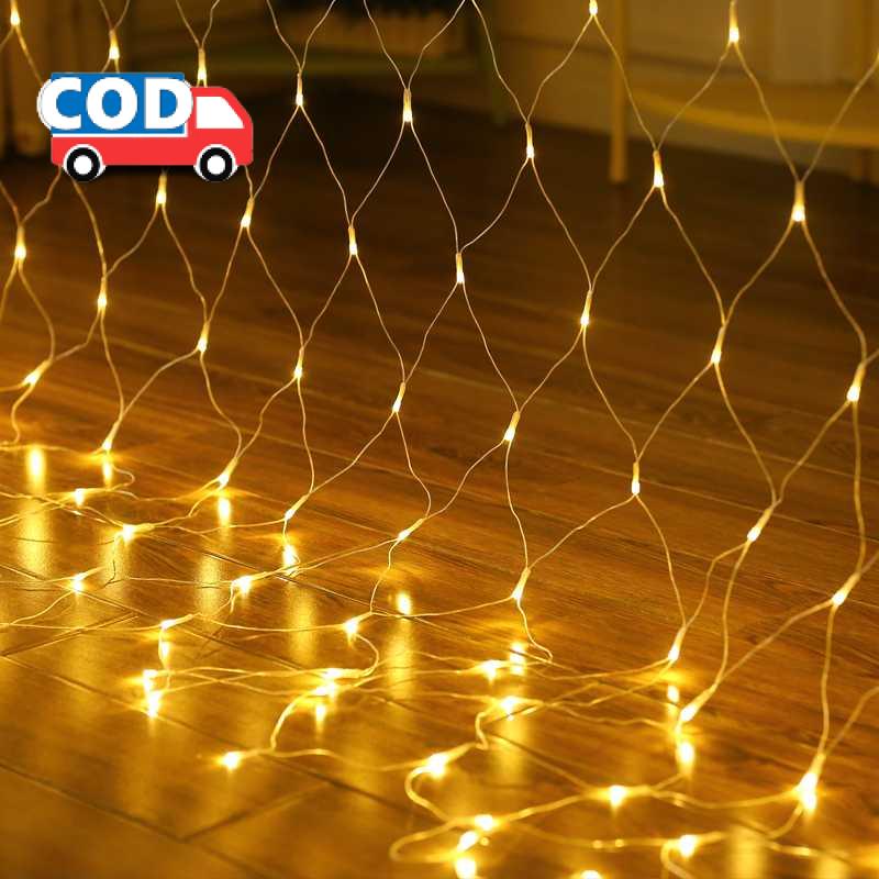 Jual Lampu Hias LED Jaring Outdoor Waterproof Warm White Putih ...
