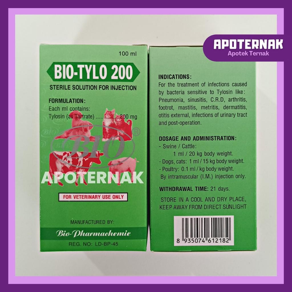 Jual BIO TYLO 200 (Tylosin) 100 mL | Obat Antibiotik Infeksi Bakteri ...