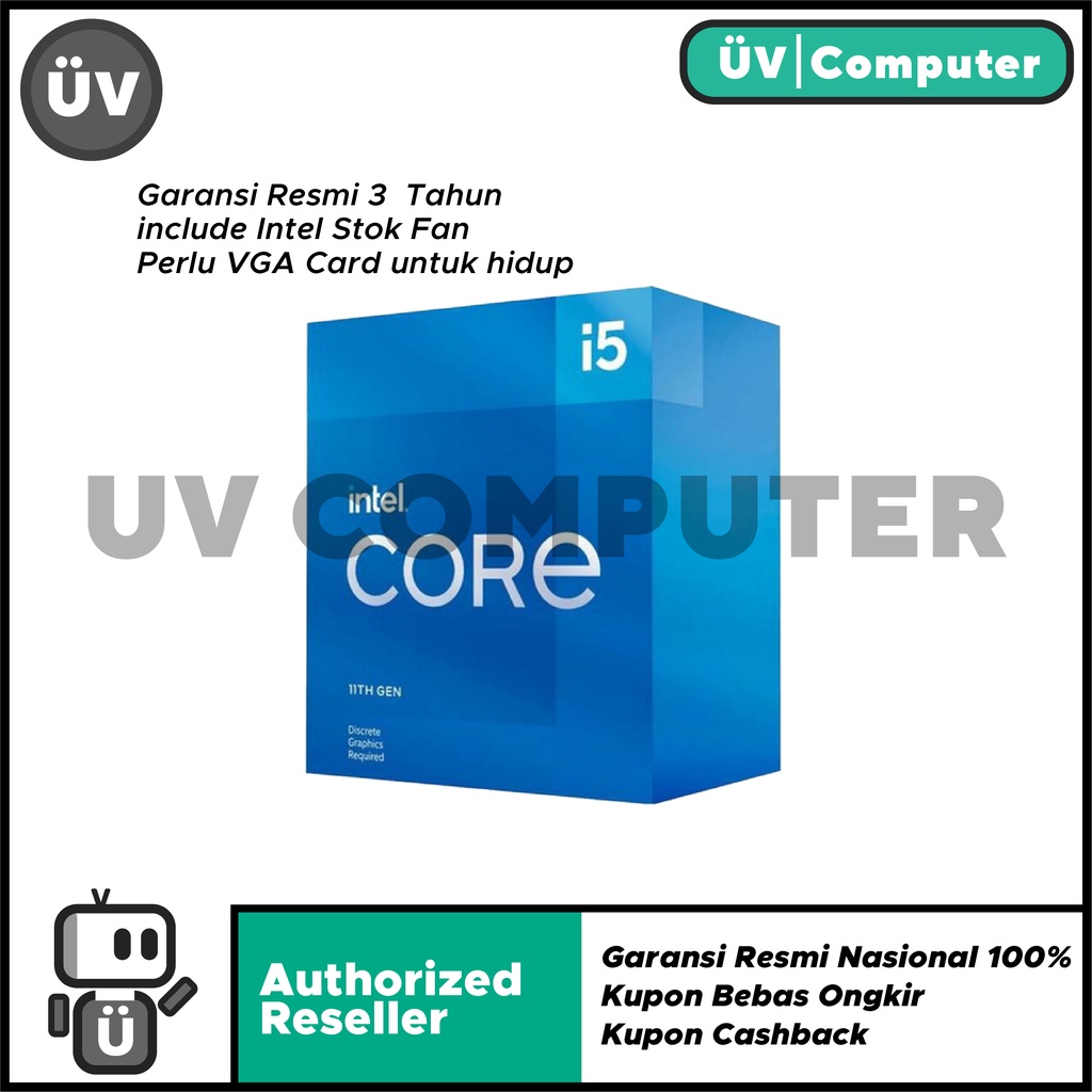 Jual Processor CPU Intel Core i5-11400F LGA1200 Rocket Lake BOX Resmi | Shopee Indonesia