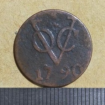 Jual #13.VK. UANG KUNO / KOIN KUNO VOC BELANDA 1 DUIT TAHUN 1790 ...