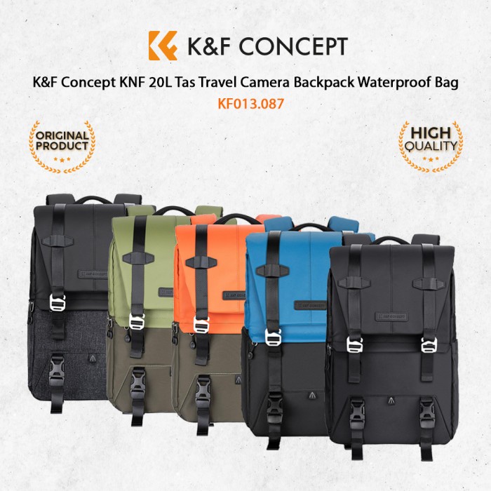 Jual K&F KNF Concept 20L Tas Travel Camera Backpack Waterproof Bag | Shopee Indonesia