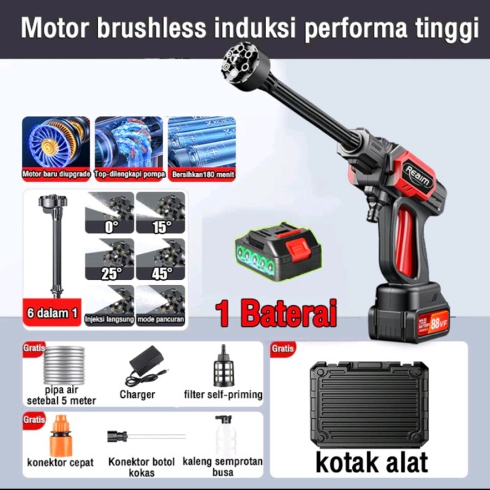 Jual Promo Hott Reaim 588V 150Bar Brushless Jet Cleaner Mesin Cuci ...
