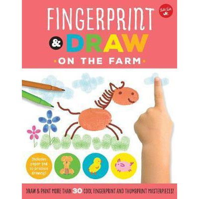 Jual Fingerprint & Draw: On the Farm : Draw & paint more than 30 cool ...
