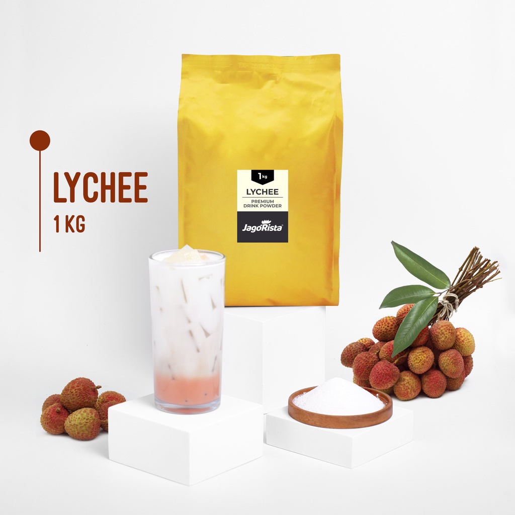 Jual Jagorista Bubuk Minuman Lychee Leci 1 KG Kualitas Premium GOLD ...