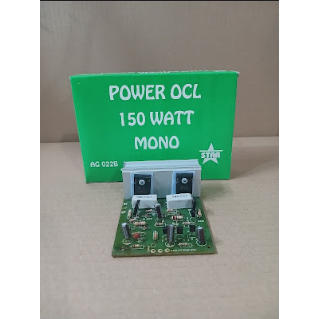 Jual kit power amplifier ocl 150 watt mono TR TIP 2955-TIP3055 STAR ...