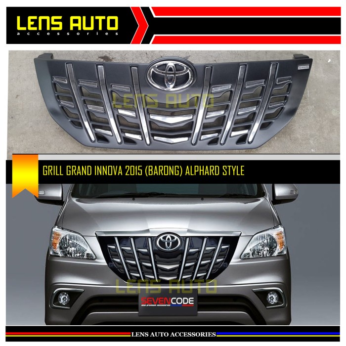 Jual GRILL GRAND INNOVA 2015 MODEL ALPHARD - GRILL INNOVA ALPHARD STYLE ...