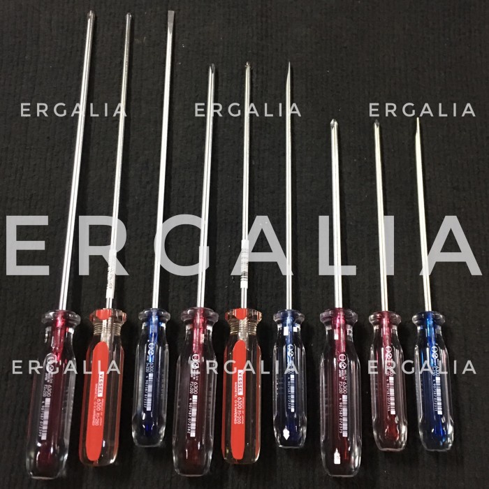 Jual Vessel 6300 "CRYSTALINE" Screwdriver Long Type Obeng Ori Japan ...