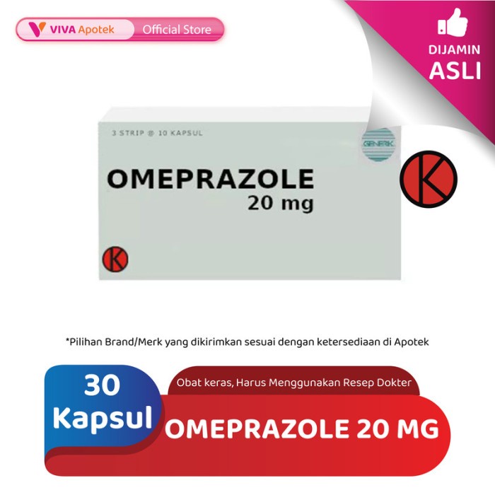Jual Omeprazole 20 mg (10 Kapsul) | Shopee Indonesia