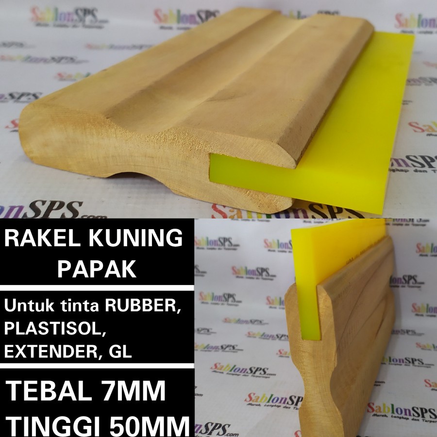 Jual RAKEL SABLON KUNING KOTAK 7X50MM SET GAGANG KAYU P. 1CM | Shopee ...