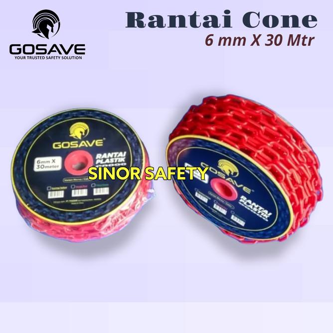 Jual Harga Diskon Plastic Chain Rantai Plastik Safety Traffic Cone ...
