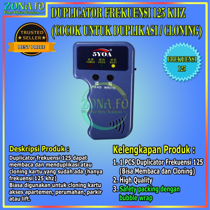 Jual HANDHELD ID CARDS 125KHZ RFID COPIER READER WRITER DUPLICATOR ...