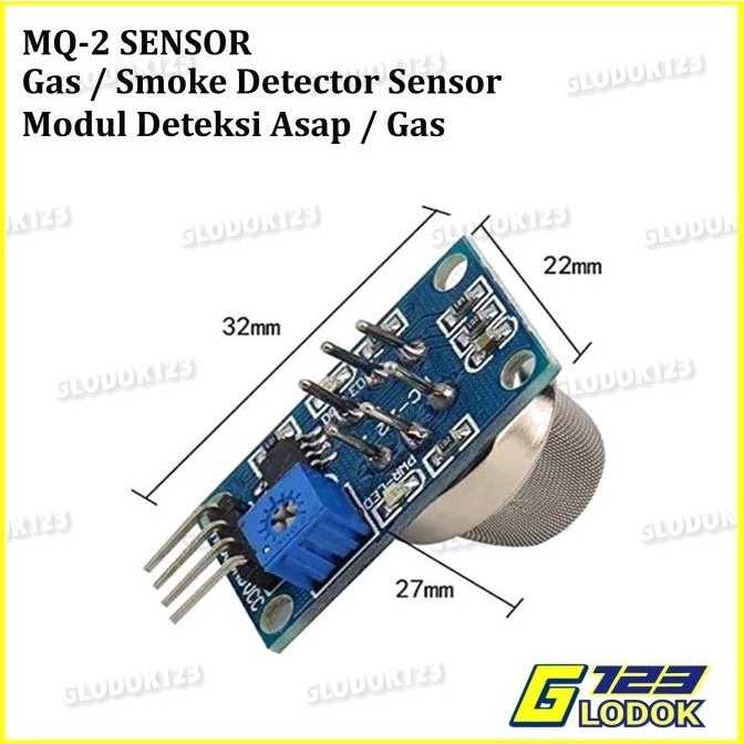 Jual MQ-2 MQ2 Sensor Deteksi Asap Gas Elpiji LPG Buthane Hydrogen Arduino | Shopee Indonesia