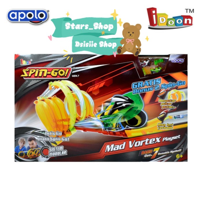 Jual Idoon Spin Go Gen 7 Mad Vortex Playset Big Size / Mainan Trac Anak ...
