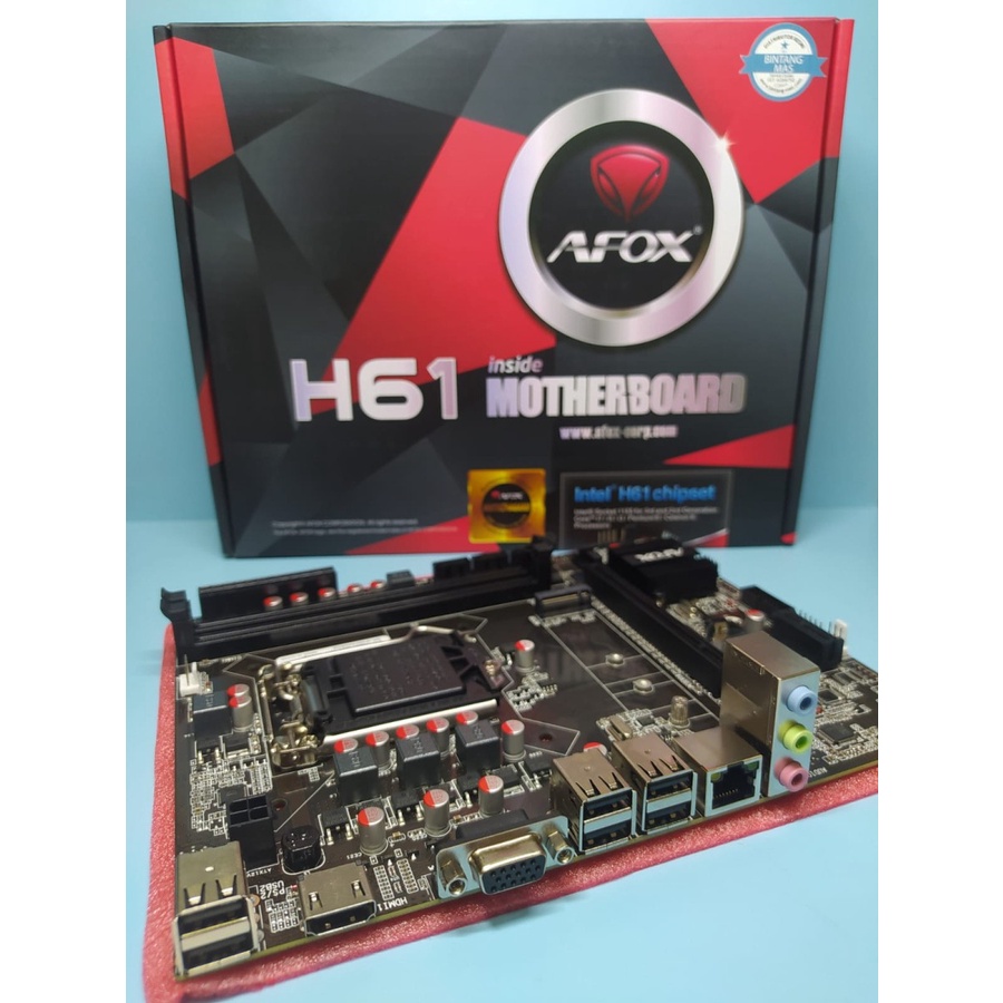 Jual MOTHERBOARD AFOX H61 NVME SUPPORT | Shopee Indonesia