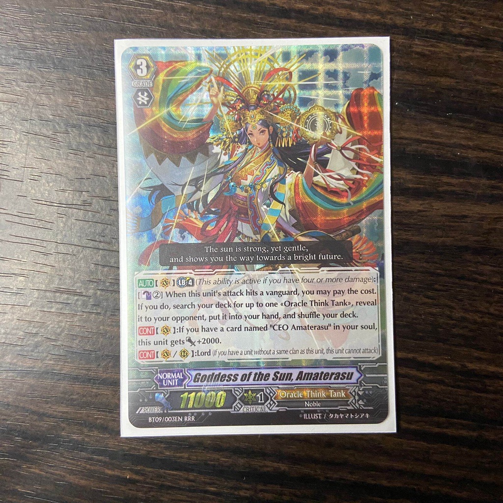 Jual vanguard goddess of the sun amaterasu BT09 RRR original | Shopee Indonesia