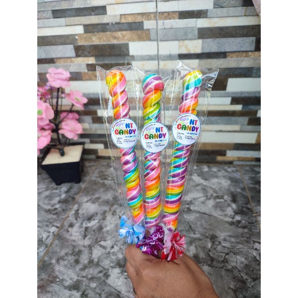 Jual permen viral lollipop spiral besar panjang 15 cm | Shopee Indonesia