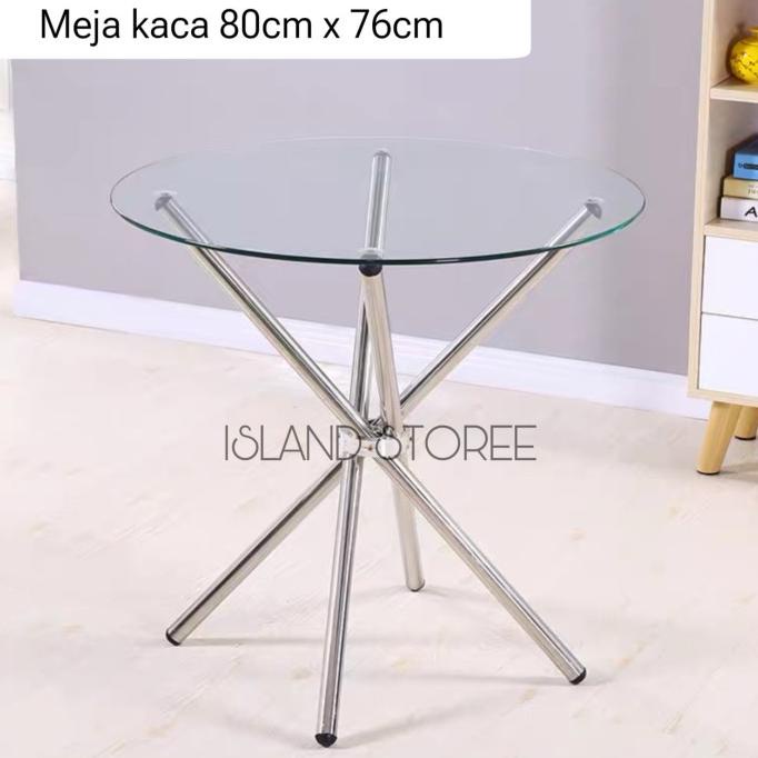 Jual Meja Kaca Meja Makan Bulat Meja Cafe Meja Pameran Meja Bar Meja ...