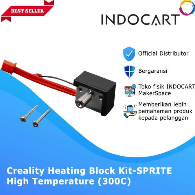 Jual Indocart 3D Printer Heating Block Kit Sprite High Temperature 300C ...