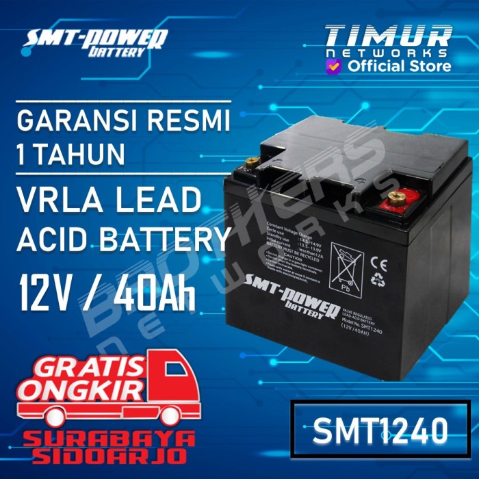 Jual BATTERY VRLA GEL 12V 40AH UPS SOLAR PANEL SURYA - AKI KERING SMT ...