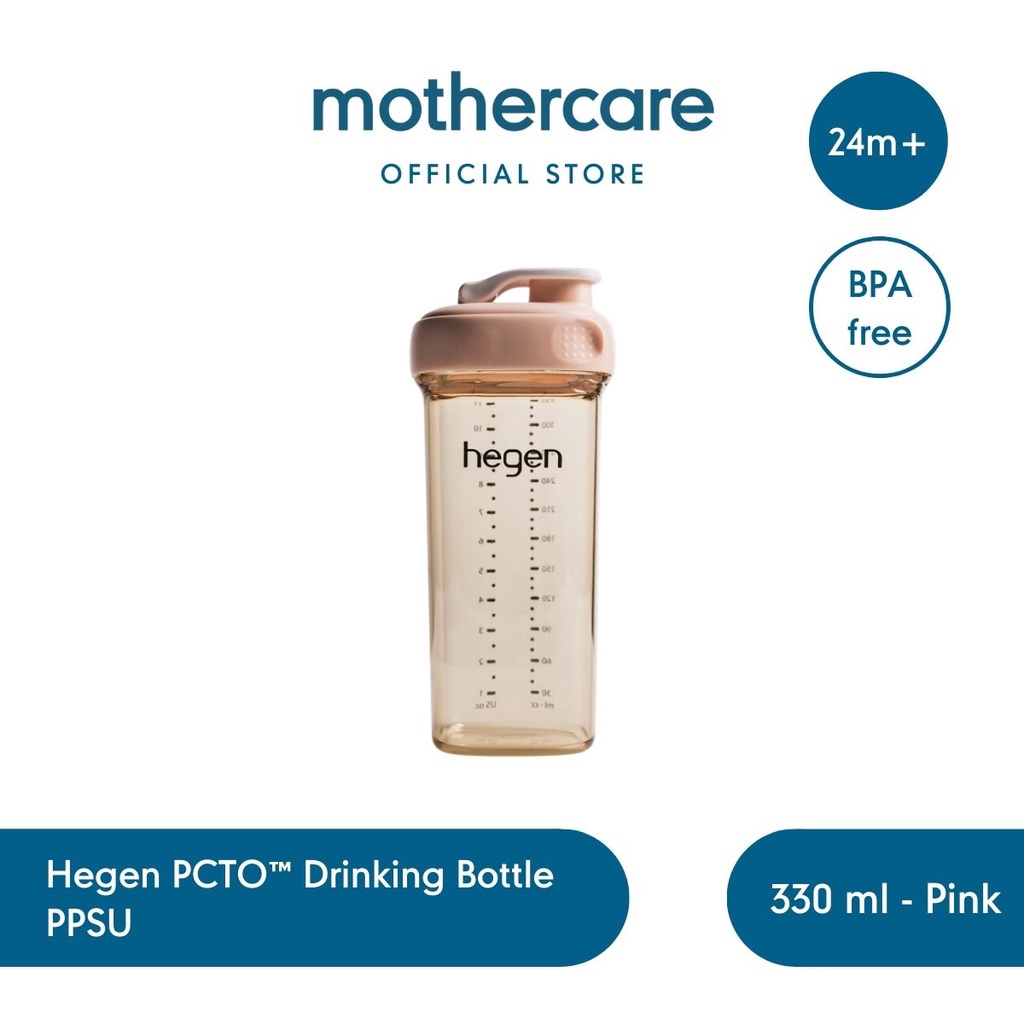 Jual Hegen PCTO Drinking Bottle PPSU 330ml/11oz - Botol Minum Anak (Pink) | Shopee Indonesia