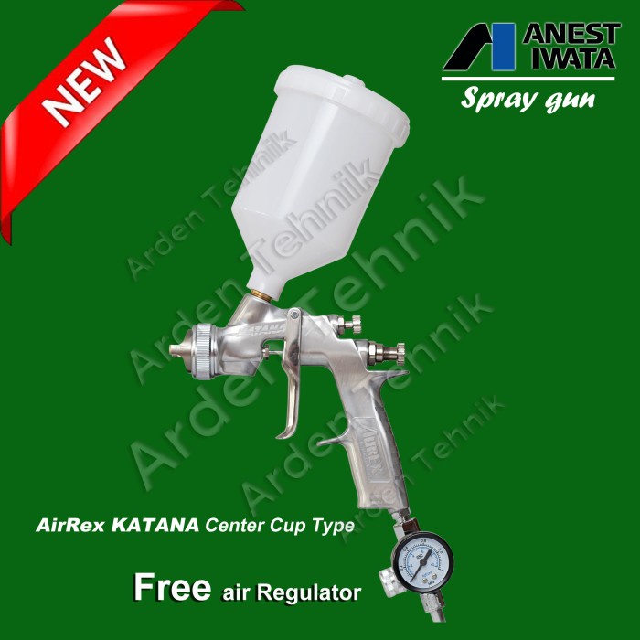 Jual Spray Gun Anest Iwata - AirRex KATANA Center Cup Type | Shopee Indonesia