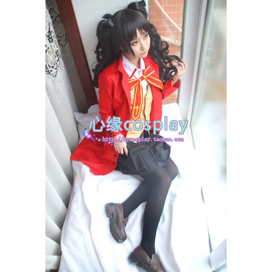 Jual Fate stay night Tohsaka Rin cosplay costume and Tohsaka Rin wig ...