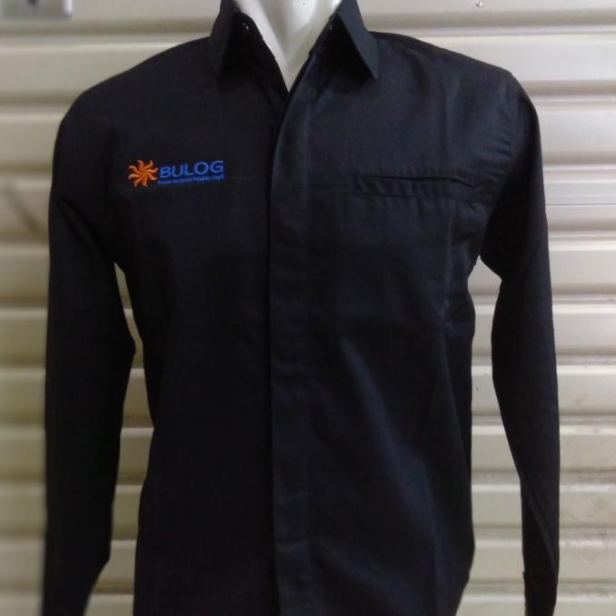 Jual Kemeja / Seragam BUMN BULOG Hitam Lengan Panjang XXL | Shopee ...