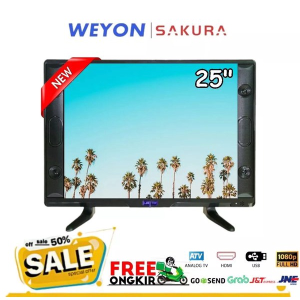 Jual NEW Weyon Sakura TV LED 25 inch HD Televisi (TCLG-S25EWIDE) | Shopee Indonesia