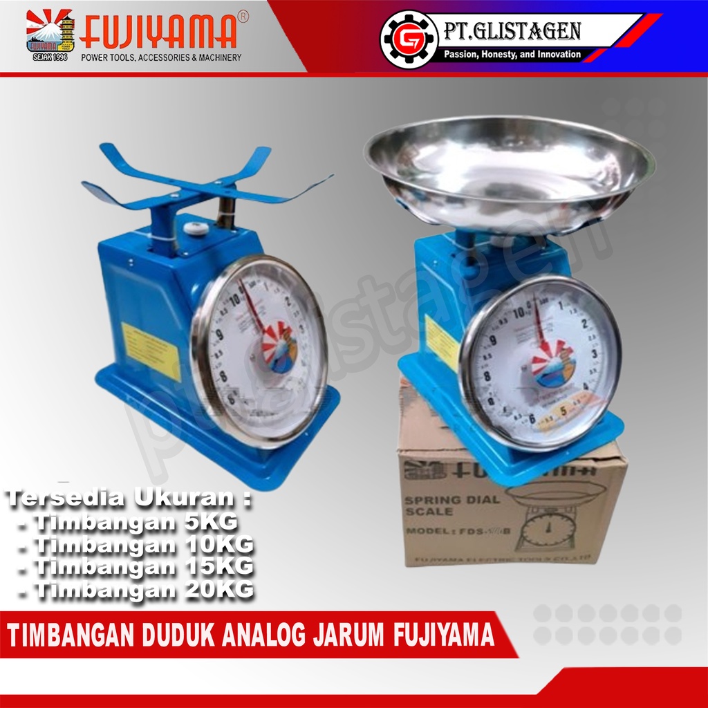 Jual FUJIYAMA Timbangan Duduk Analog Jarum Mangkok Buah Sayur FDS ORIGINAL | Shopee Indonesia