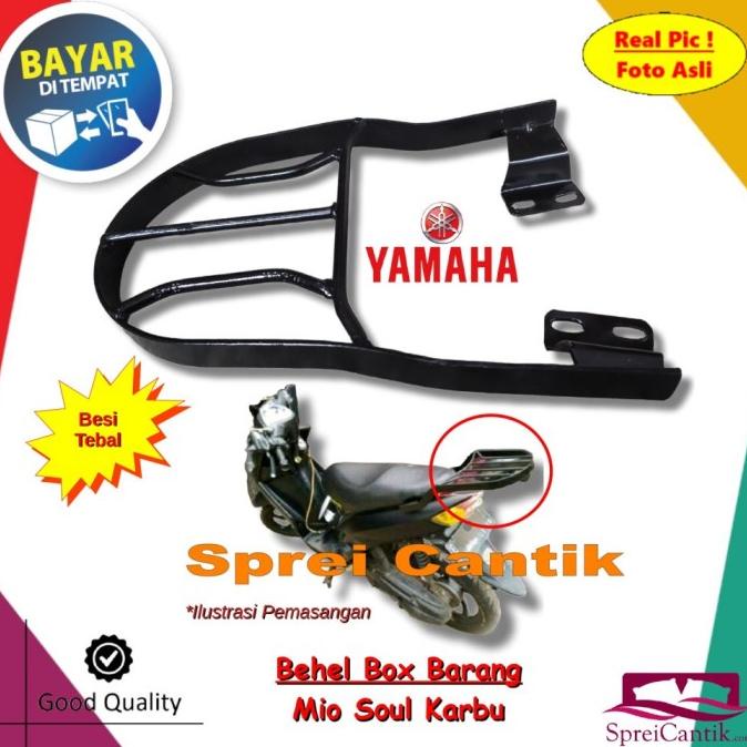 Jual Behel Box Motor Yamaha Mio Soul Karbu Lama Breket Begel Bagasi ...