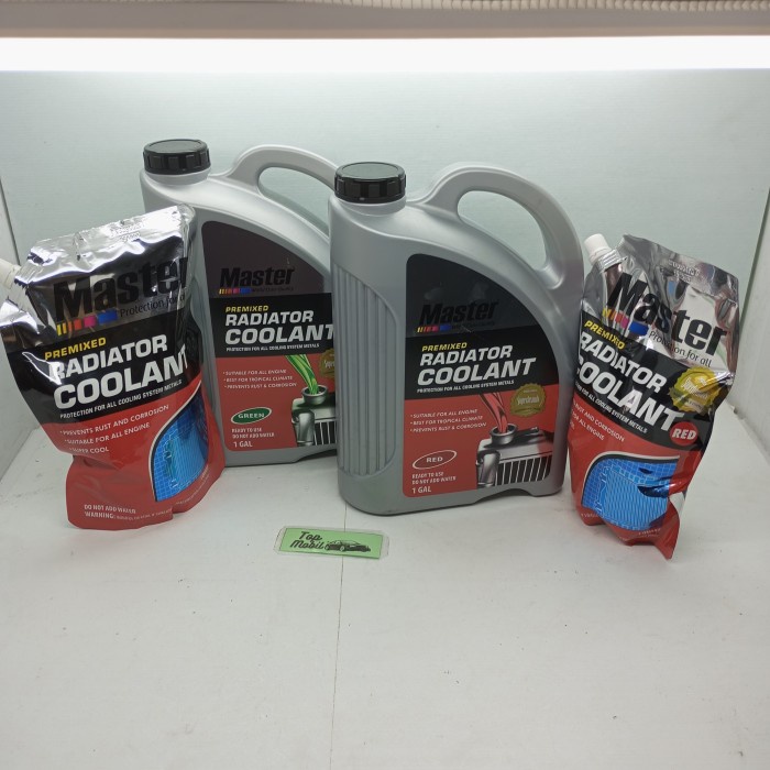 Jual radiator coolant master warna merah warna hijau 946 ml 4 liter ...