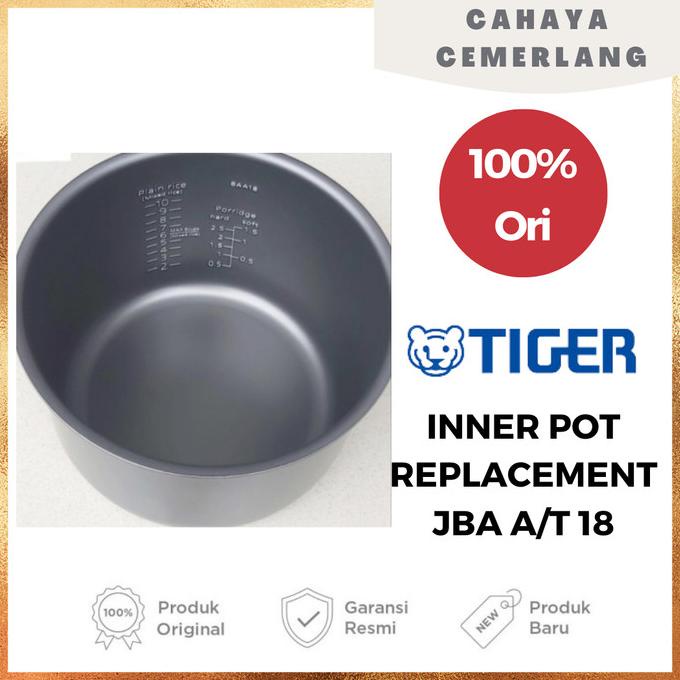 Jual Inner pot rice cooker tiger 1.8 liter jba A/T 18 made in japan ...