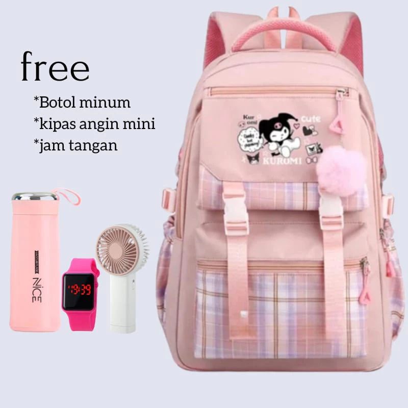 Jual TAS RANSEL ANAK SEKOLAH KARAKTER KUROMI SD SMP SMA MURAH BANYAK BONUS | Shopee Indonesia