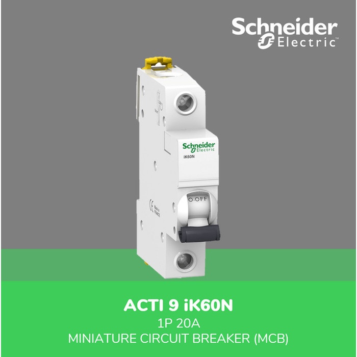 Jual Schneider Acti9 Ik60N Mcb 20A - 1P - 6Ka Kurva C - A9K27120 | Shopee Indonesia