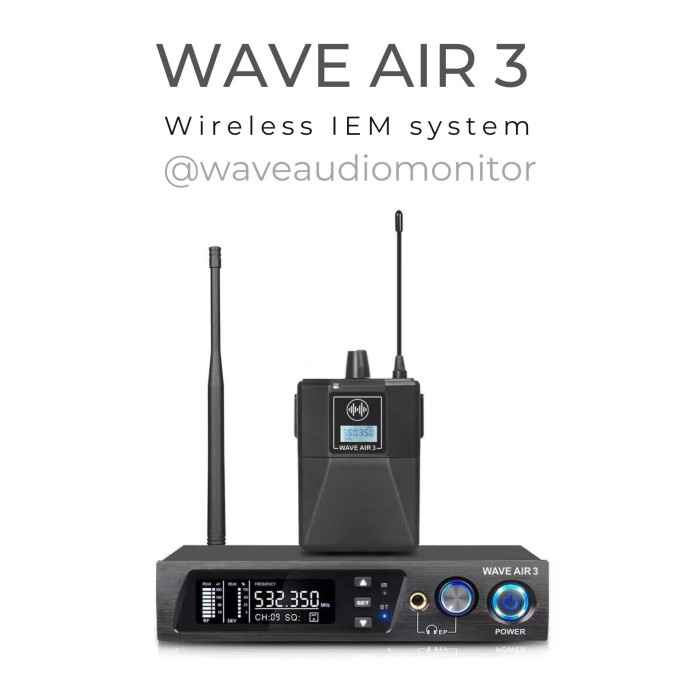 Jual WAVE AIR 3 wireless IEM system stage panggung wave audio monitor ...
