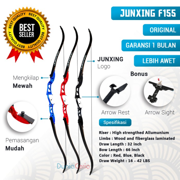 Jual Busur Panah Junxing F155 Recurve Bow | Shopee Indonesia