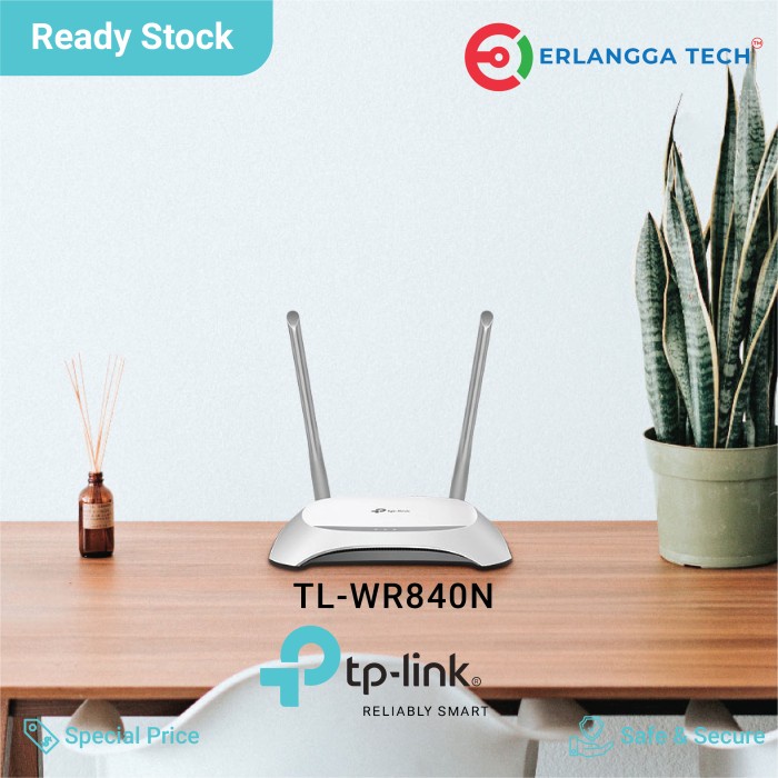 Jual TP-LINK TL-WR840N 300Mbps Wireless Router / Wifi Router TPLINK WR840N | Shopee Indonesia
