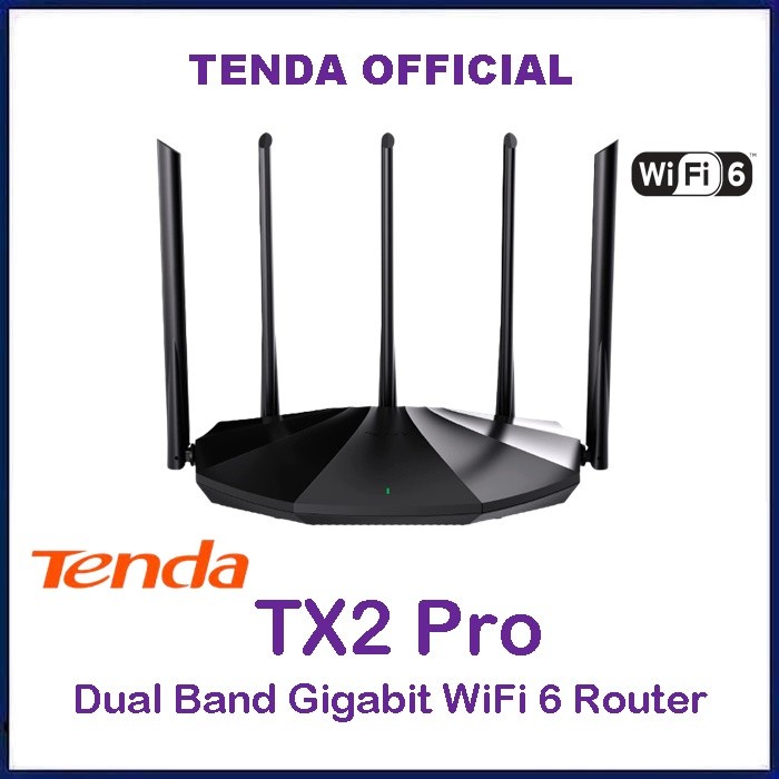 Jual Tenda TX2 Pro Dual-Band Gigabit Wi-Fi 6 Router TX2Pro TX2 Pro ...
