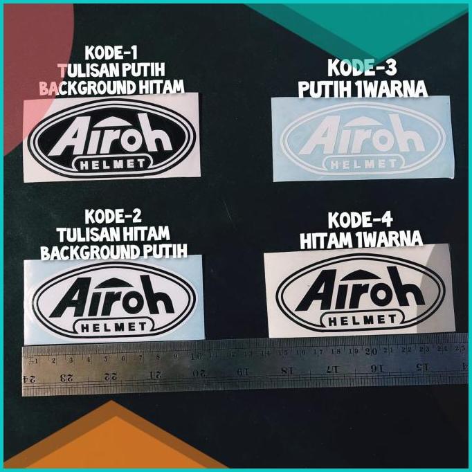 Jual Cutting Sticker Logo Helm Airoh Helmet Harga Satuan 20JVLZ3 parts ...