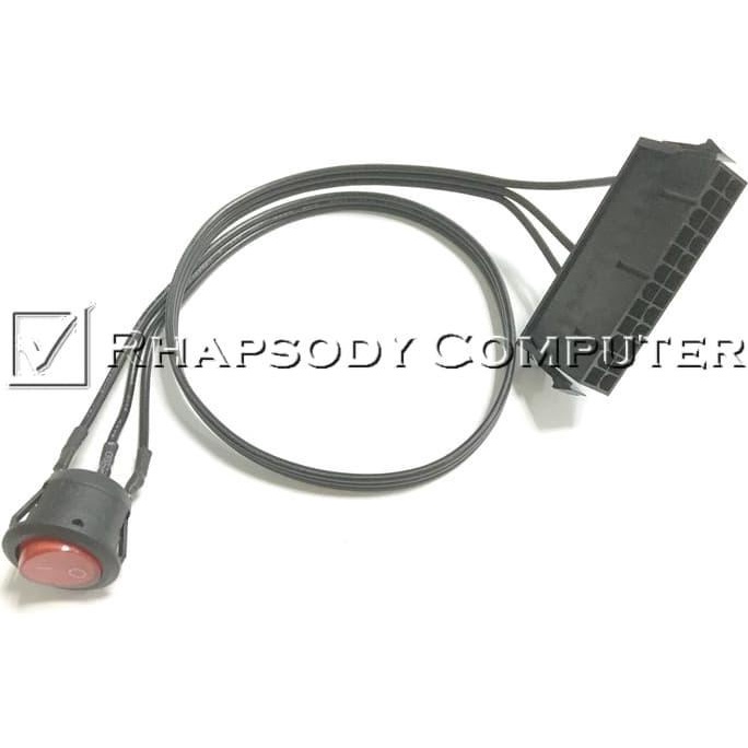 Jual Kabel Power Supply Atx 24 Pin Jump Start On/Off Switch With Light ...