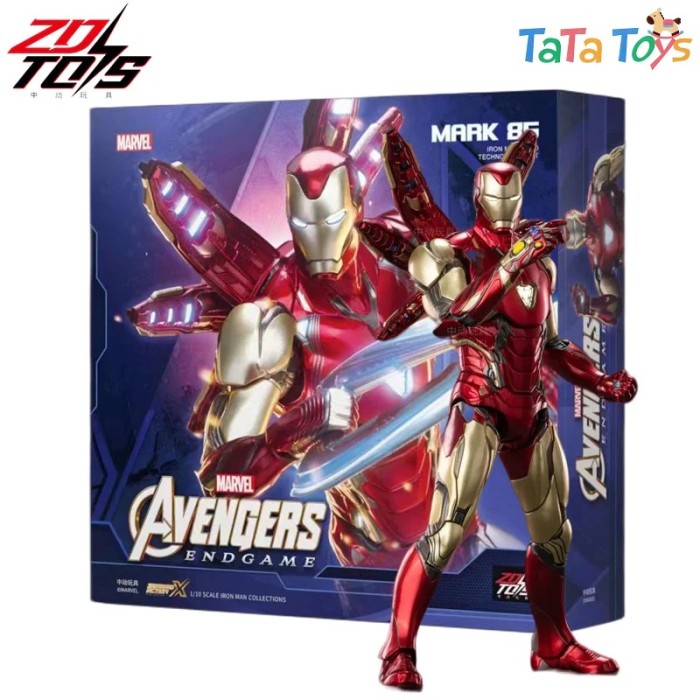 Jual ZD TOYS Iron Man Mark 85 LED 2.0 Marvel Studios Avengers IronMan MK85 | Shopee Indonesia