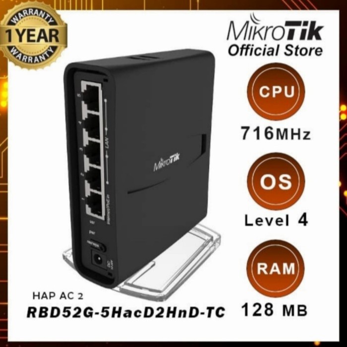 Jual Mikrotik RBD52G-5HacD2HnD-TC haP-AC2 Wireless Router Indoor RBD52G ...