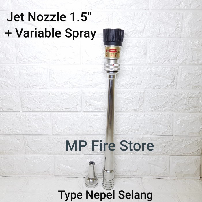 Jual FIRE JET NOZZLE 1.5 in NEPEL SELANG PEMADAM ALUMINIUM + VARIABLE ...
