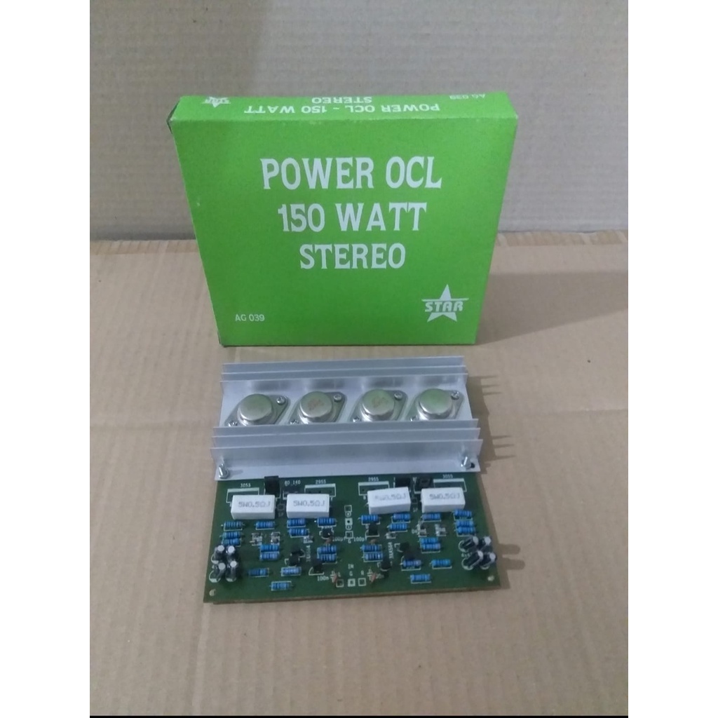 Jual KIT POWER AMPLIFIER OCL 150 W STEREO JENGKOL AG 039 STAR PRODUCT ...